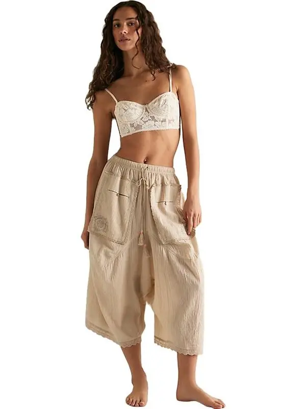 Free People Intimately Good Intentions Lounge Pants - Morning Oat