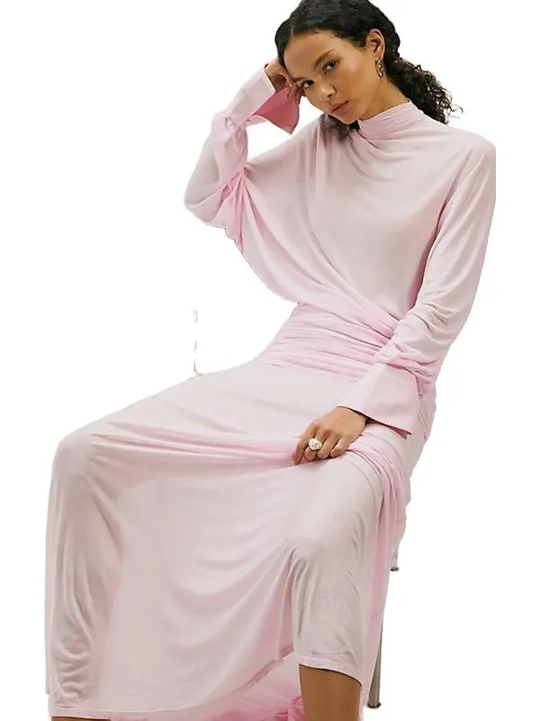 SEROYA Swan Maxi Dress - Petal Pink