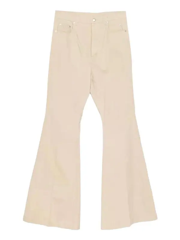 Rick Owens Bolan Zip-up Flared Jeans - Neutrals