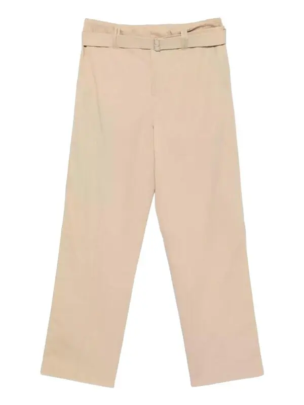 LARDINI Belted Trousers - Neutrals