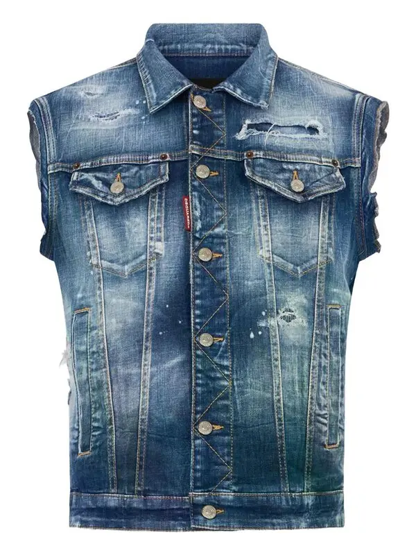Dsquared2 Sleeveless Gilet - Blue
