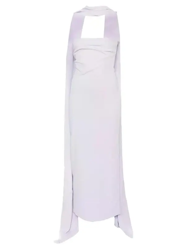 Solace London Martine Midi Dress - Purple