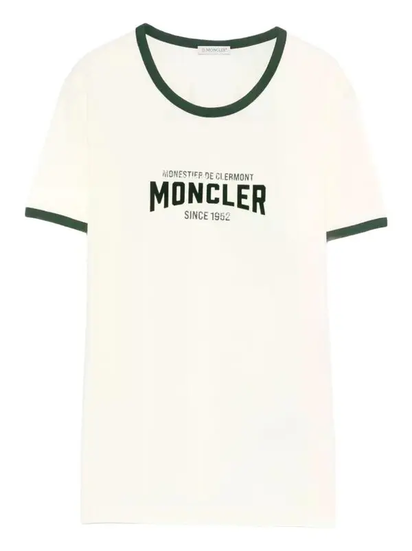Moncler Logo-print T-shirt - Neutrals
