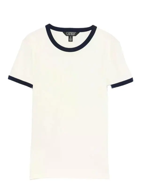 Ralph Lauren Crew-neck Trim T-shirt - Neutrals