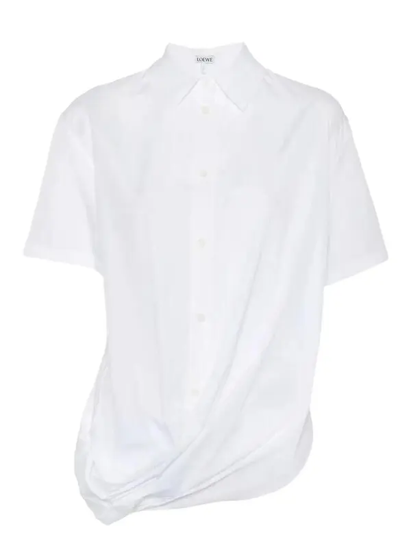 Loewe Twisted Button-fastening Shirt - White