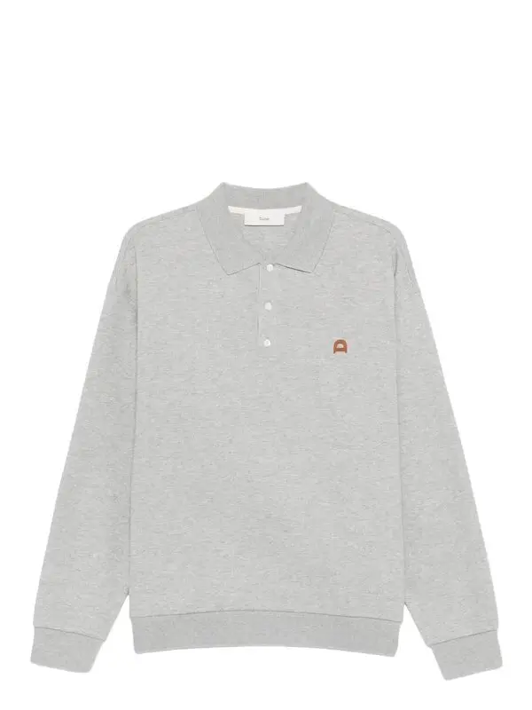 DUNST Embroidered-logo Polo Shirt - Grey