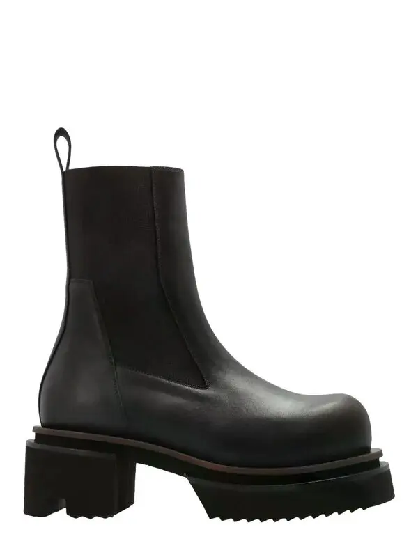 Rick Owens Temple Beatle Bogun Ankle Boots - Brown
