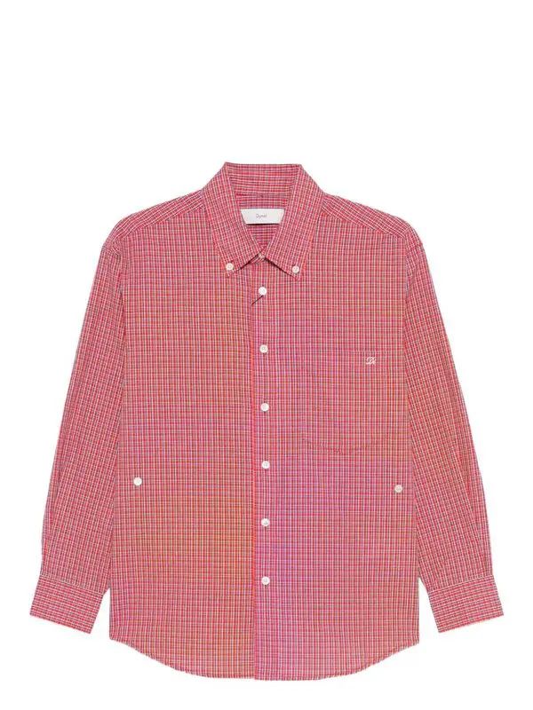 DUNST Checked Pattern Button-fastening Shirt - Red