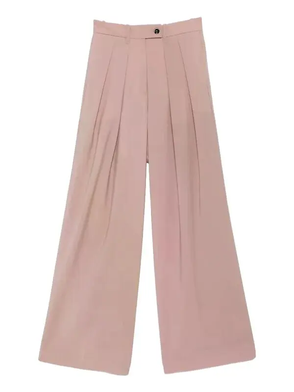 NINE:INTHE:MORNING Pleated Palazzo Pants - Pink