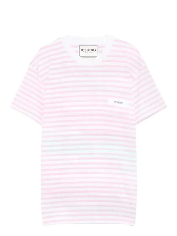 Iceberg Striped T-shirt - Pink