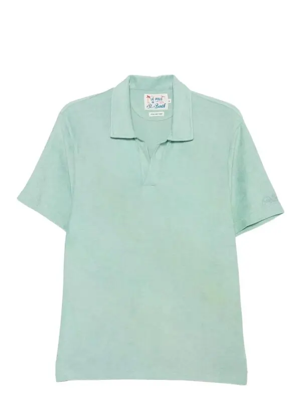 MC2 SAINT BARTH Embroidered Logo Polo Shirt - Green