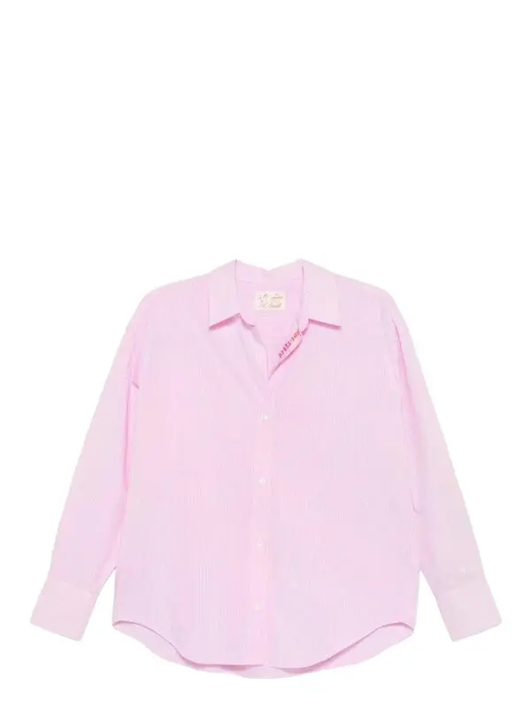 MC2 SAINT BARTH Striped Embroidered Shirt - Pink