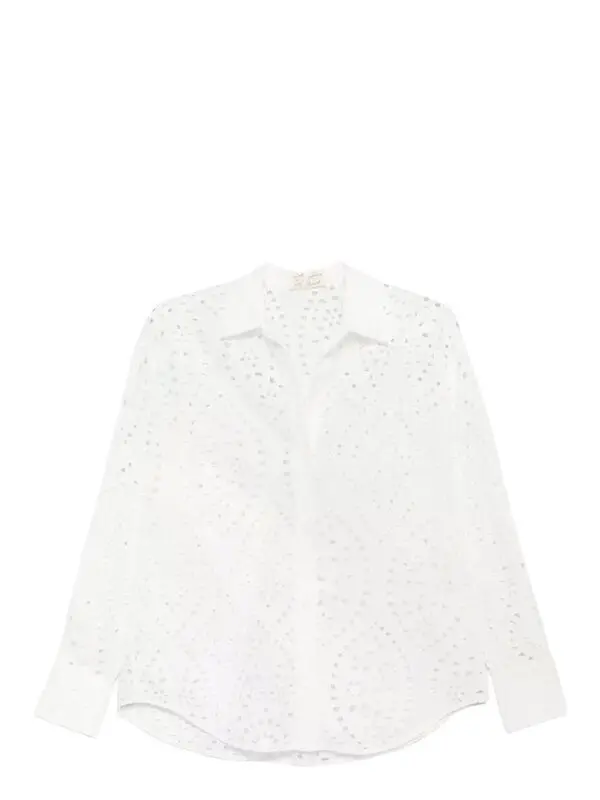 MC2 SAINT BARTH Sangallo Embroidery Blouse - White