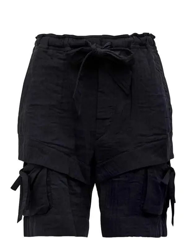 MARANT ETOILE Bermia Tie-waist Shorts - Black