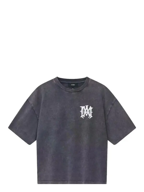 Amiri Oversized T-shirt With Logo - Black