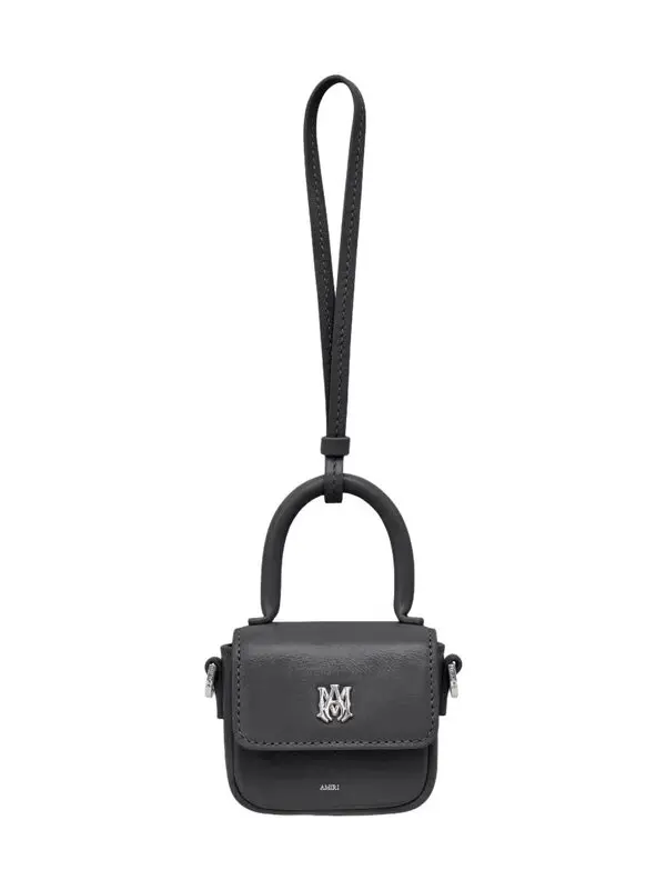 Amiri Logo-plaque Charm - Black