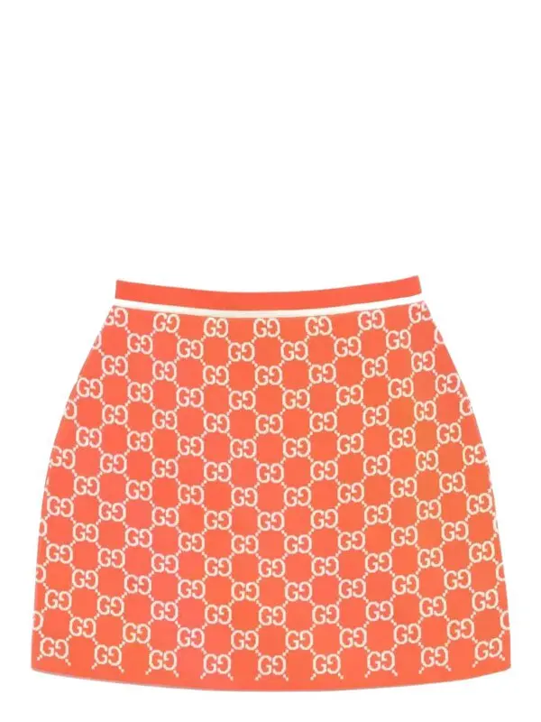 Gucci Patterned Mini Skirt - Orange