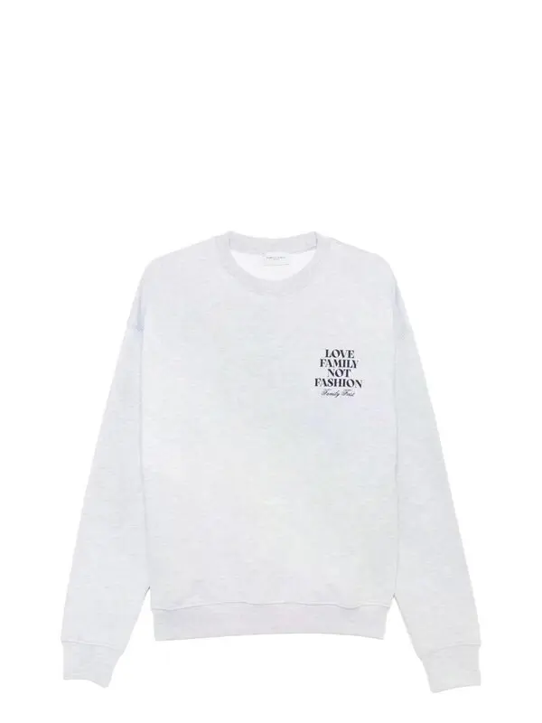 FAMILY FIRST Lettering Sweatshirt - Grey