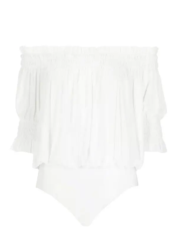Norma Kamali Ruffled Body - White
