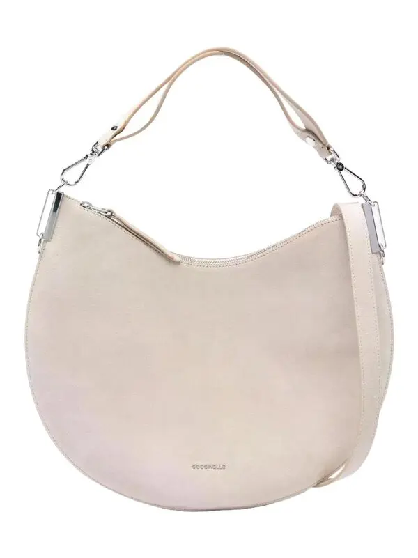 COCCINELLE Zip-fastening Suede Shoulder Bag - Neutrals