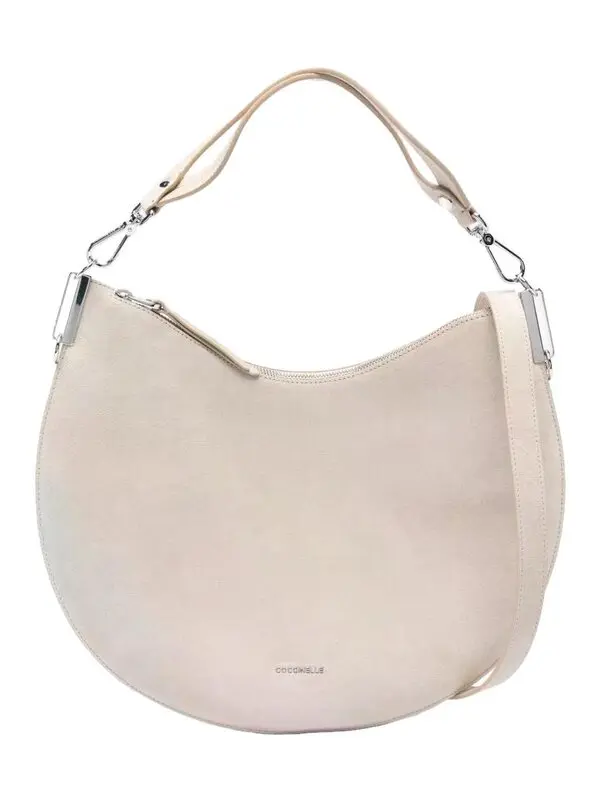 COCCINELLE Zip-fastening Suede Shoulder Bag - Neutrals