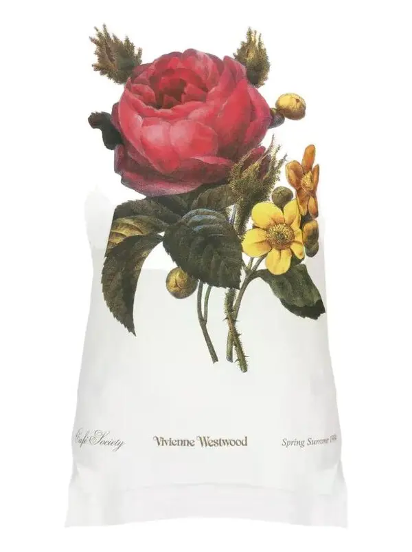 VIVIENNE WESTWOOD Floral-print T-shirt - White