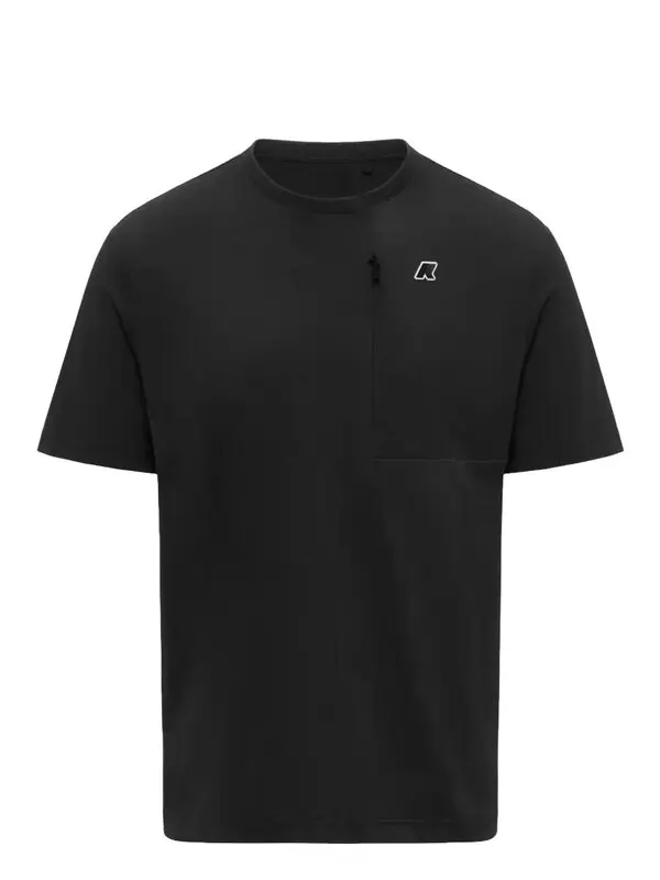 K-WAY Zip Pocket T-shirt - Black