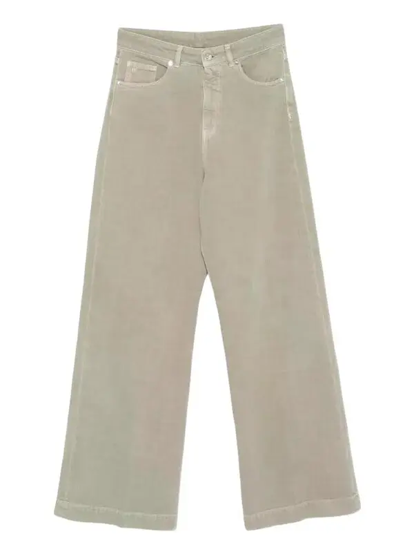 NINE:INTHE:MORNING Audrey Wide Leg Jeans - Neutrals