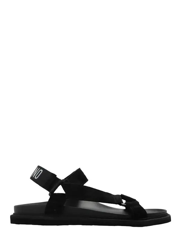 Moschino Strap Detail Sandals - Black