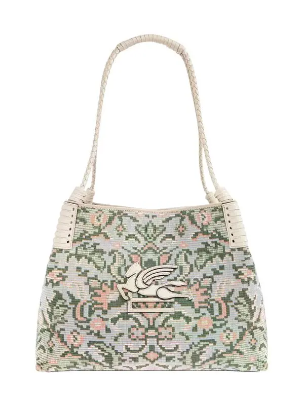 Etro Printed Pegasus Tote Bag - Blue