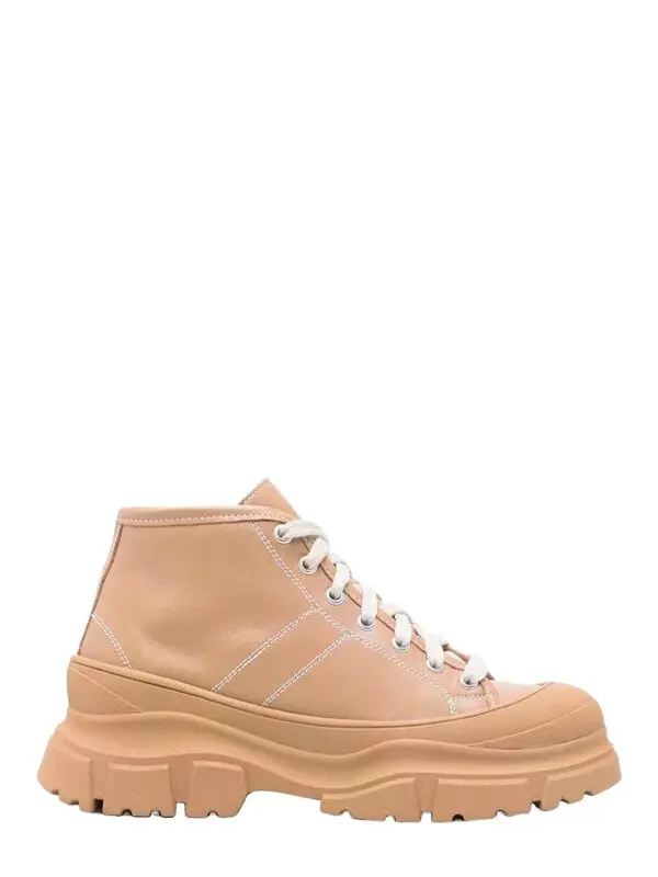 Sofie D'hoore Contrast-stitch Fairway Sneakers - Neutrals