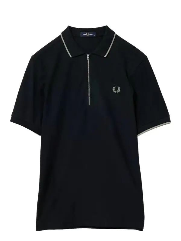 Fred Perry Crepe Pique Polo Shirt - Blue