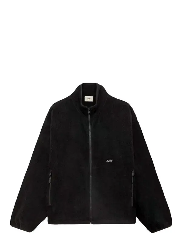 AUTRY Fleece Zip Jacket - Black