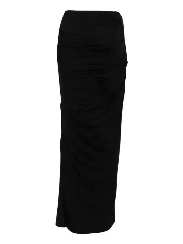ENTIRE STUDIOS Ruched Skirt - Black
