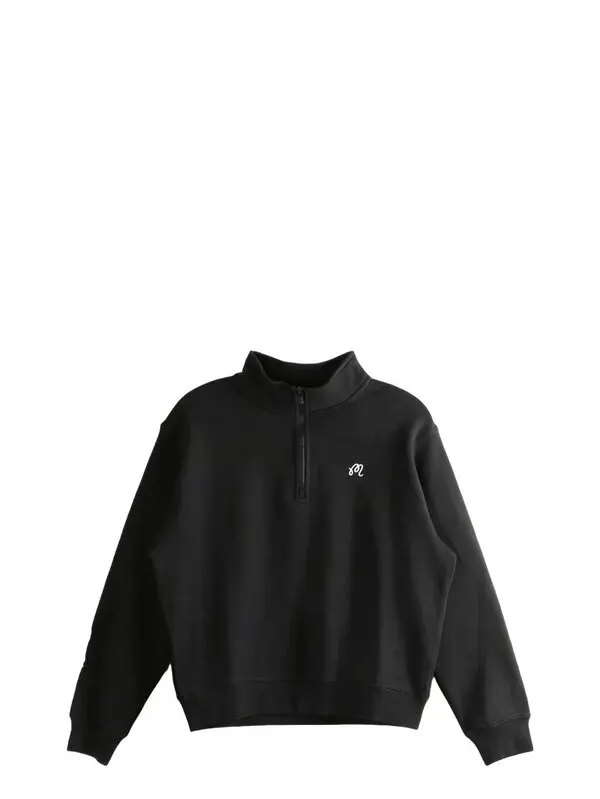 MALBON Zip Sweatshirt - Black