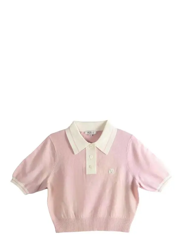 MALBON Mikayla Polo Top - Pink