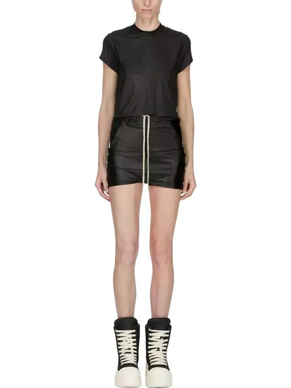 Rick Owens Tie-detail T-shirt - Black