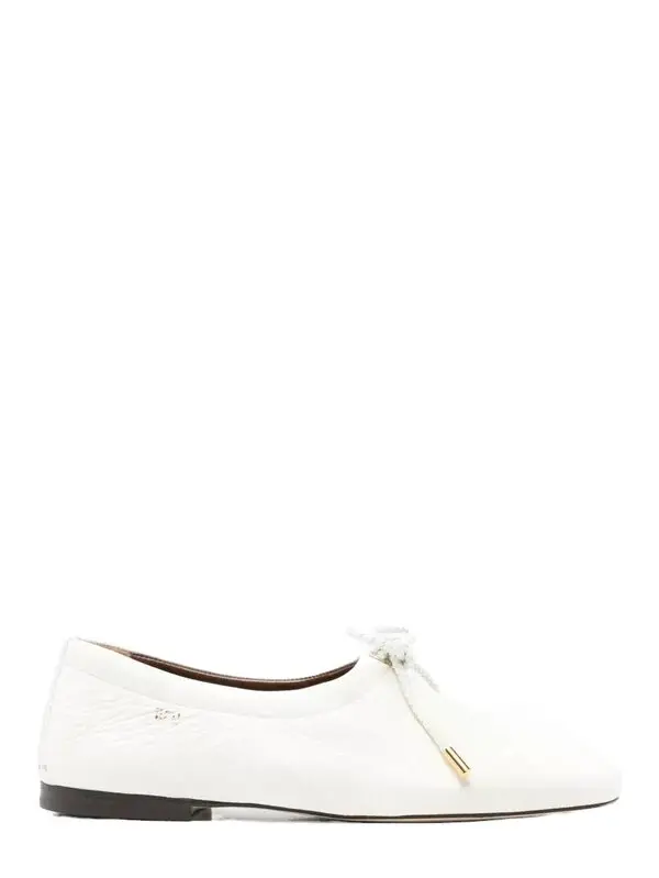 WALES BONNER Textured Tie Slippers - White