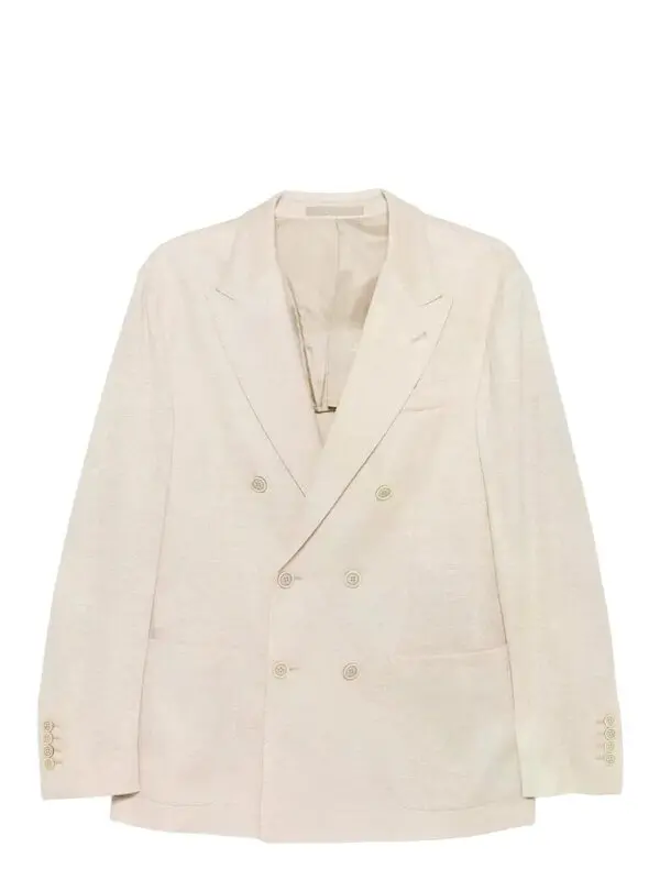 Eleventy Double-breasted Blazer - Neutrals