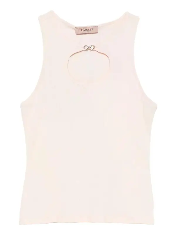 TWINSET Cutout-detail Top - Pink