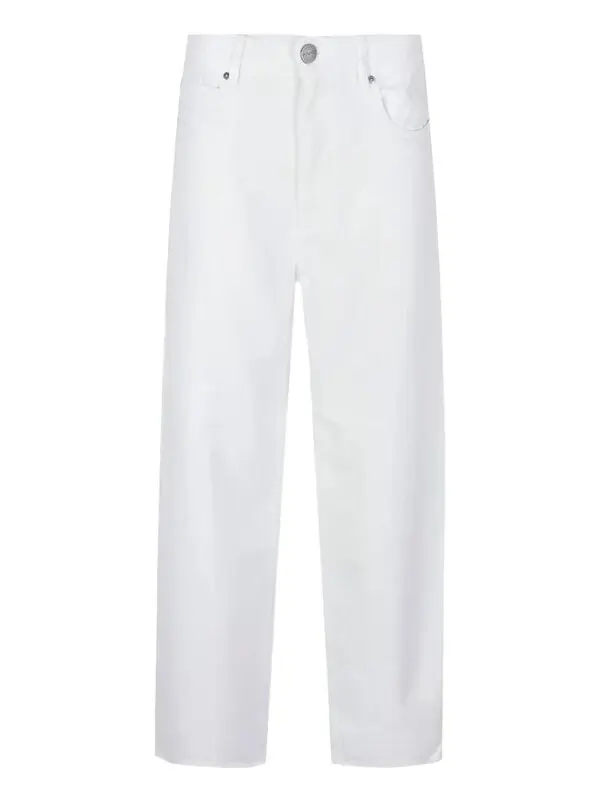 Pinko Lyocell Trousers - White