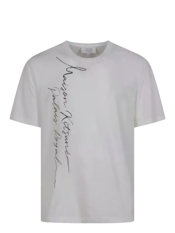 Maison Kitsuné Script T-shirt - White