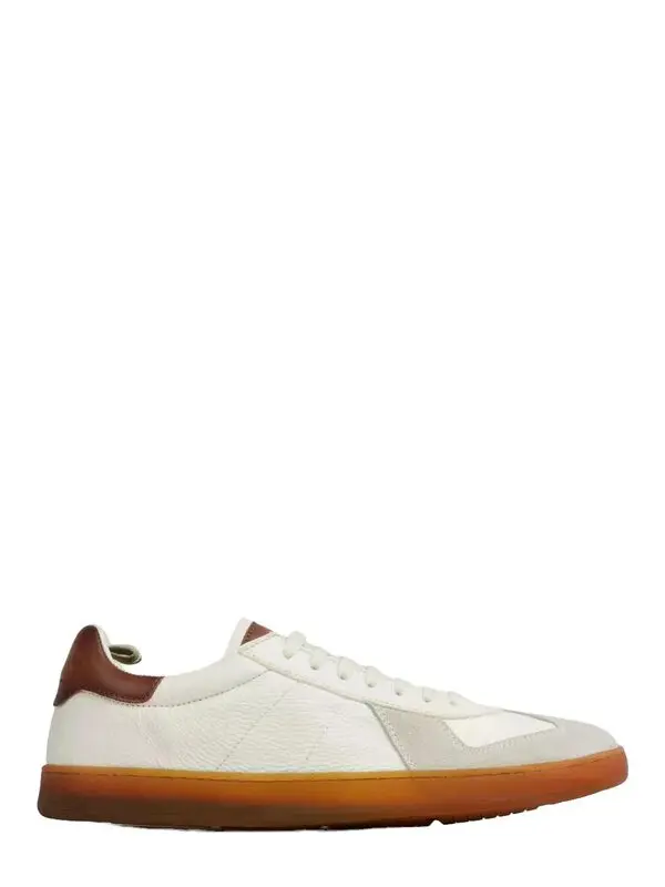 Officine Creative Militia 001 Panelled Leather Sneakers - White