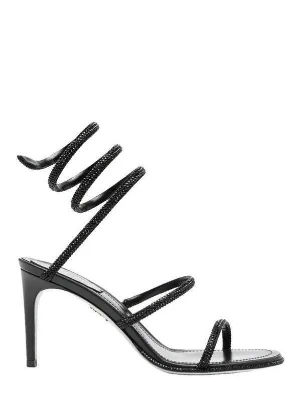 Rene Caovilla Cleo Embellished Sandals - Black