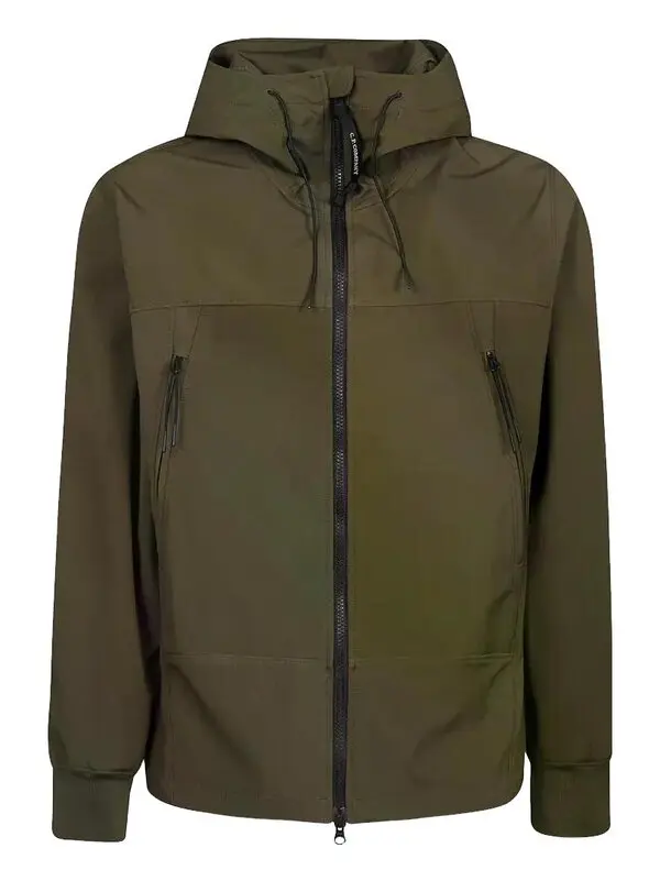 C.P. COMPANY Zip-up Hooded Jacket - Green