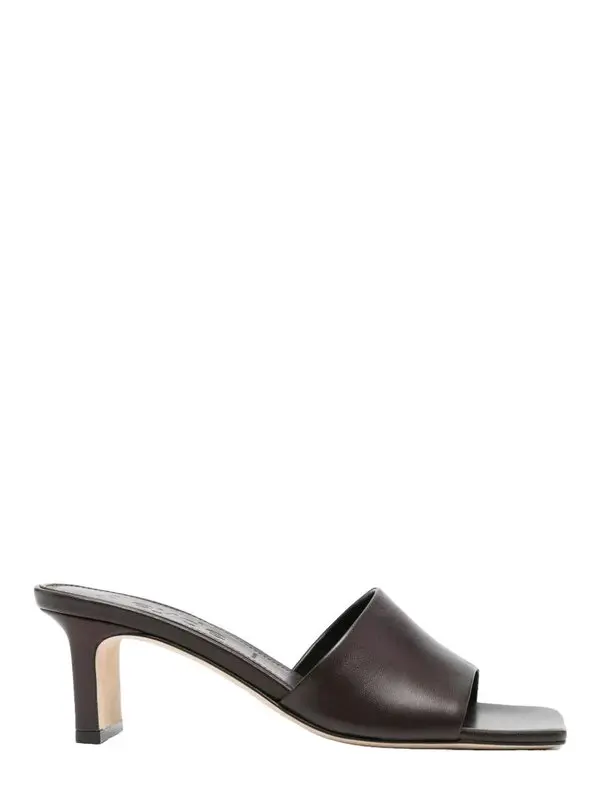 AeydĒ Jessie Square-toe Sandals - Brown