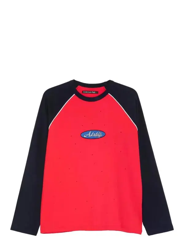 Andersson Bell Long-sleeve Logo T-shirt - Red
