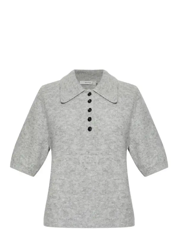 GESTUZ Buttoned Knitwear - Grey
