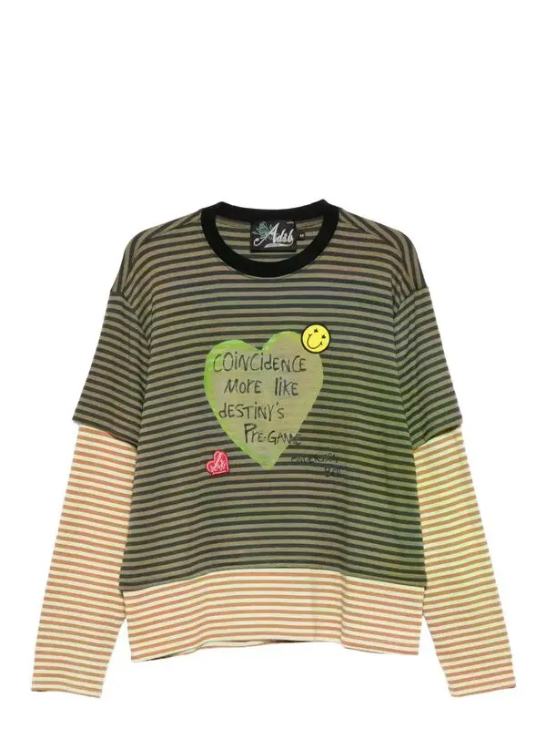 Andersson Bell Striped T-shirt - Green
