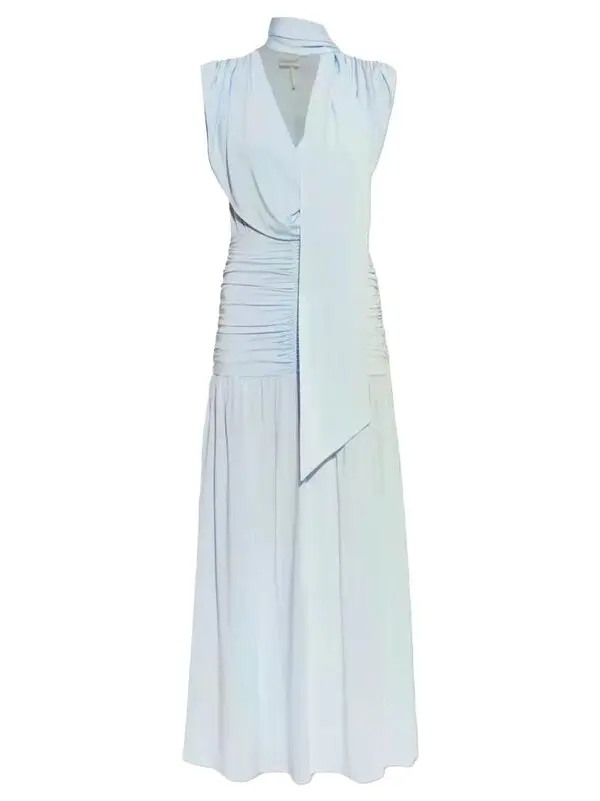 GESTUZ Gzlaily Draped Maxi Dress - Blue